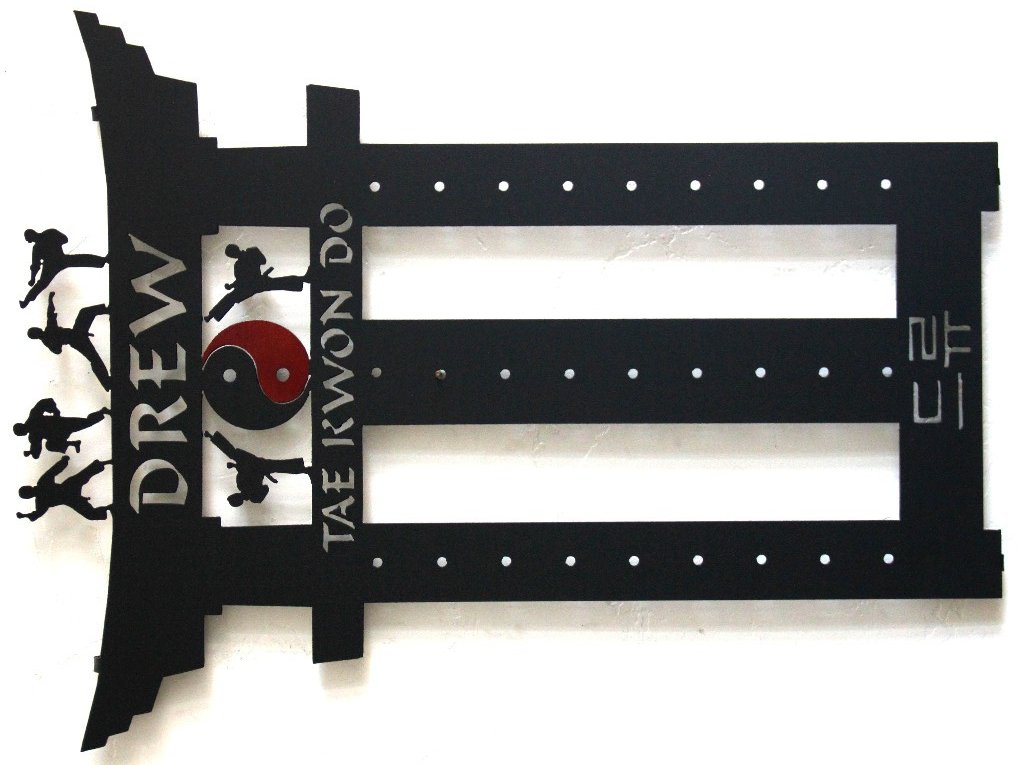 Karate Belt Display: Taekwondo Belt Rack: Martial Arts Belt Holder ...